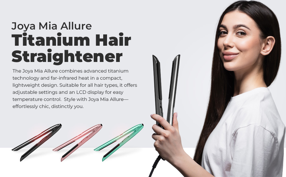 Amazon.com : Joya Mia Allure 1" Oxidation Titanium Hair Straightener - Portable, Lightweight ...