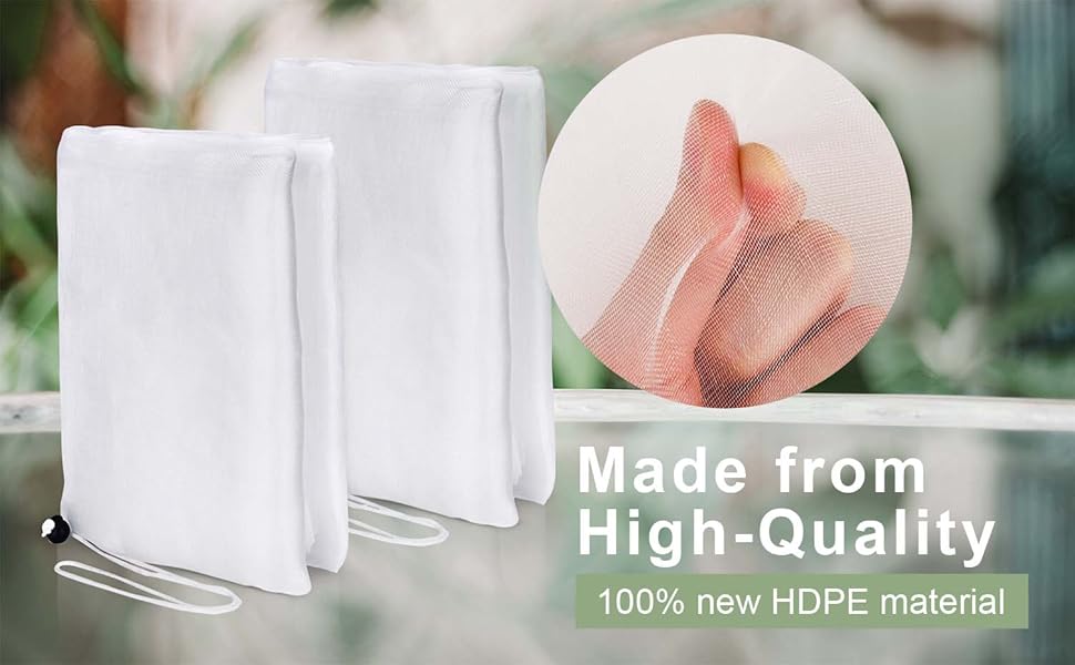 Amazon.com : Homoda Fruit Tree Netting Cover with Zipper & Drawstring, 10ft x 9.5ft Insect Bird ...