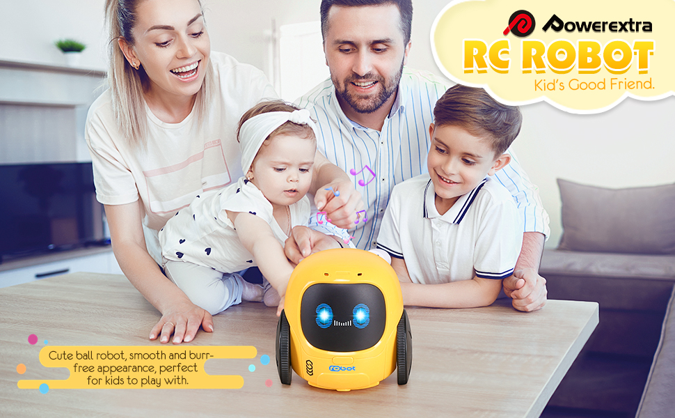 Amazon.com: Powerextra Robot Toys for Kids, RC Robot for Boys and Girls ...