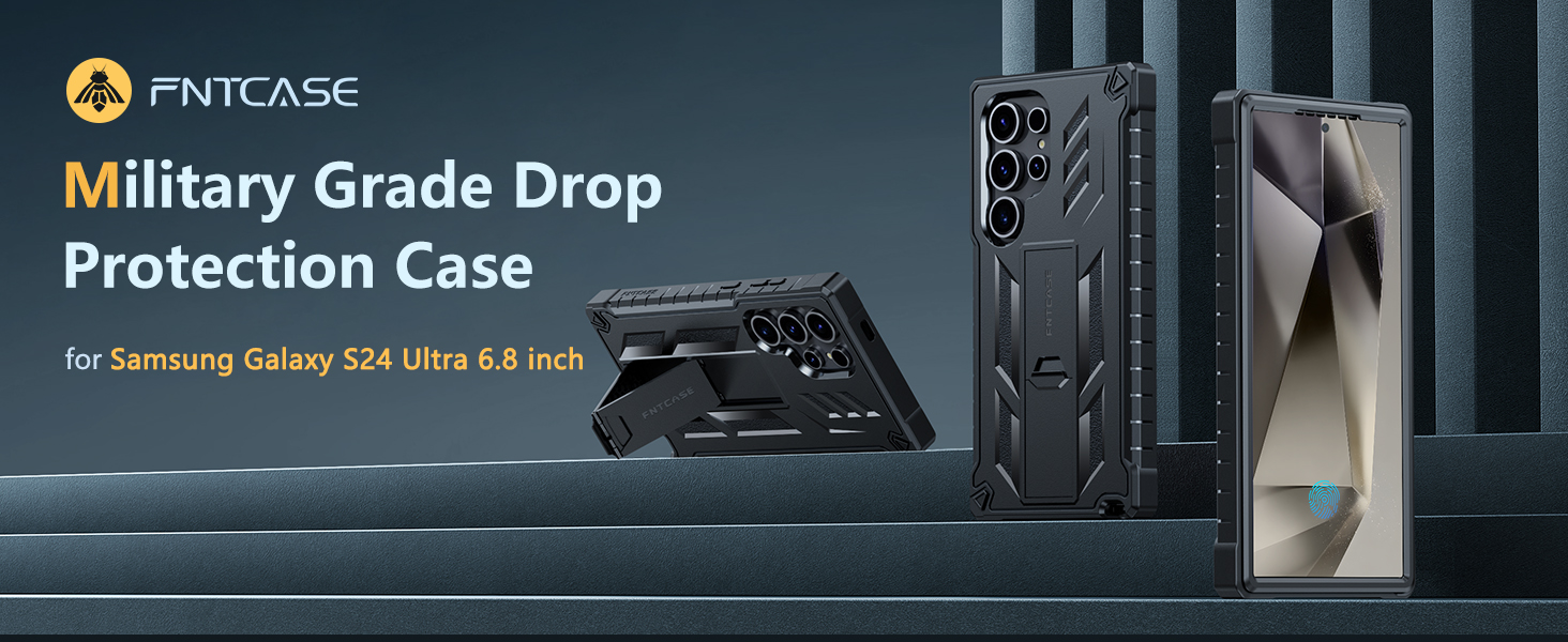 Amazon.com: FNTCASE for Samsung Galaxy S24-Ultra Case: Military Grade Drop Proof Protection ...