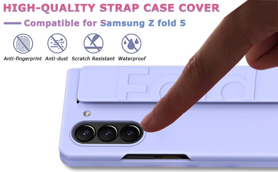 Amazon.com: Ninki Compatible Hand Strap Case for Samsung Galaxy Z Fold 5, Ultra Slim & Thin ...