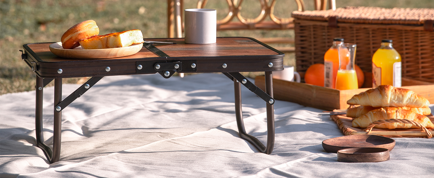 Amazon.com : Naturehike Folding Camping Table, Portable Tables with Adjustable Legs, 35.4×23.6× ...