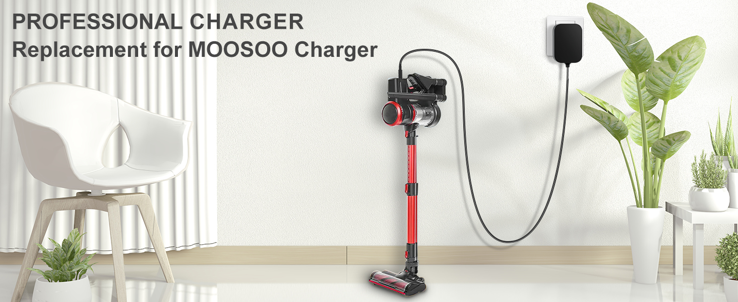 Amazon.com: VHBW 26V Charger Replacement for MOOSOO M X6 XL618 XL-618A K17 K17 Pro VC01 M24 M8 ...