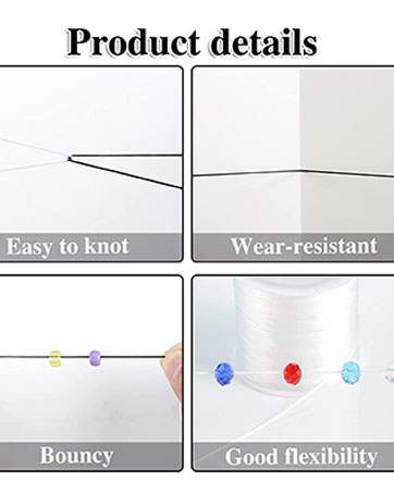 Amazon.com: 0.8mm Elastic Stretch Thread for Bracelets, 3 Rolls Elastic Bead Cord, Stretchy ...