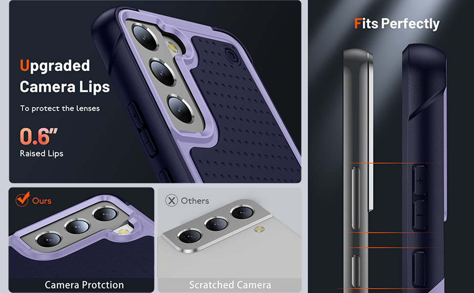 Amazon.com: TORRTOWAY Case for Samsung Galaxy S22 Phone Case Red+Black | 2 in 1, Gift, Militay ...