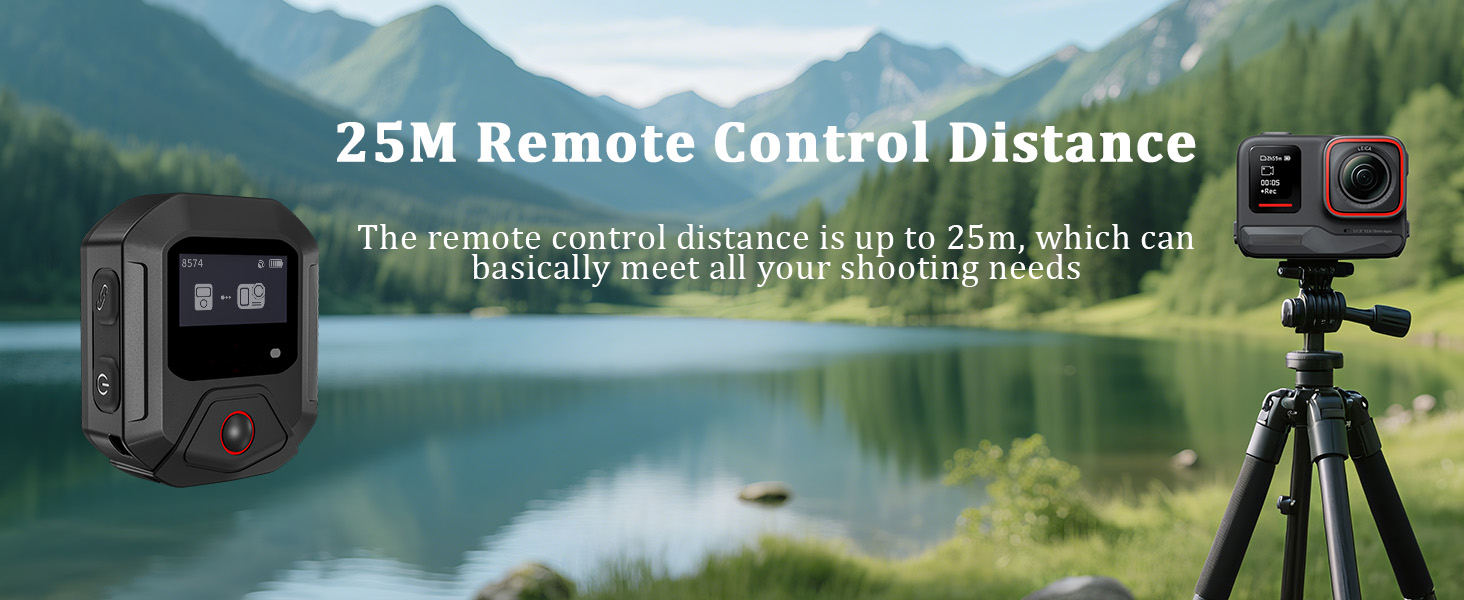 Amazon.com : Bluetooth Remote Control for Insta360, GPS Camera Controller Compatible with ...