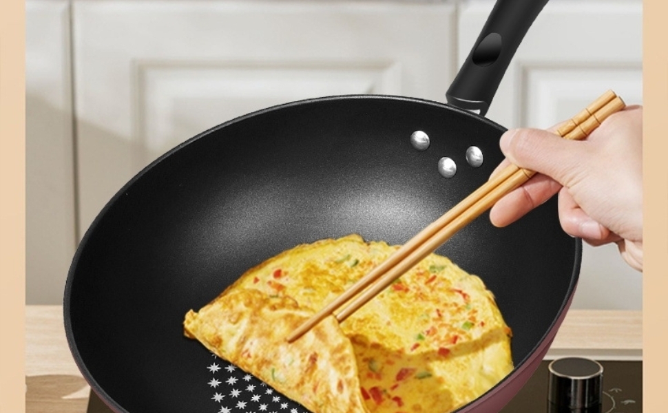 Amazon | 深型フライパン 蓋付き 30cm 32cm ノンスティックパン 中華鍋 鍋深さ9.5cm IH対応 ガス火対応 オール熱源対応 高い熱効率 焦げにくい、お手入れ簡単 ...