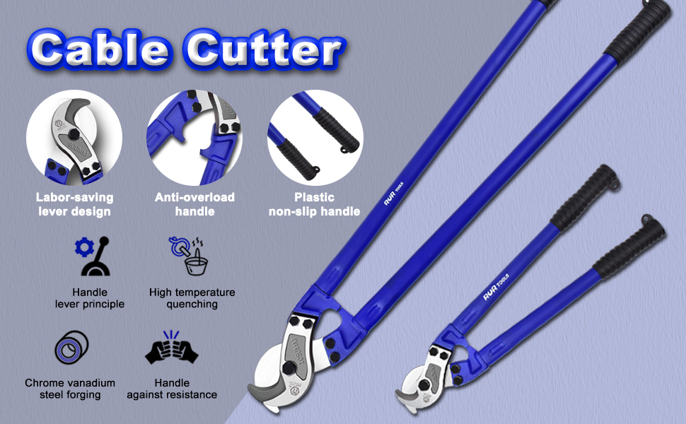 ZrgGea Cable Cutters 14 inch | Wire Snips Heavy Duty | Industrial-Grade ...