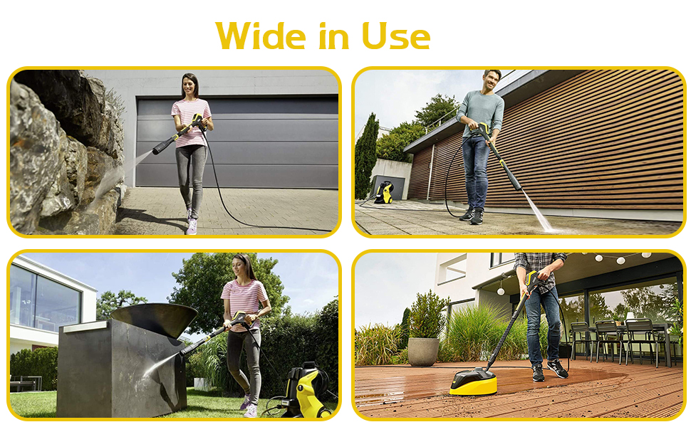 Pressure Washer Hose for Karcher, 10 m Pipe Cleaning Set Suitable for K2, K3, K4, K5, K6, K7 ...