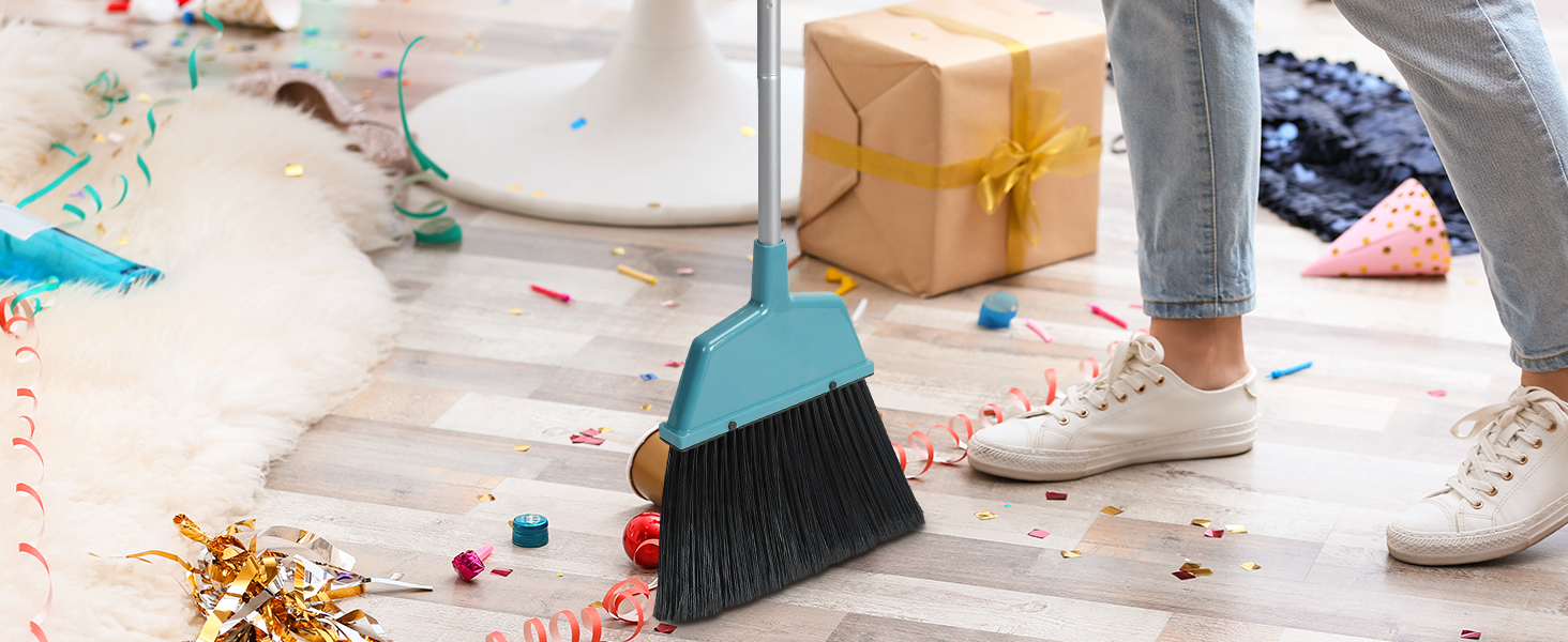 Amazon.com: SONCAL 58 Inch Heavy Duty Commercial Soft Bristle Broom ...