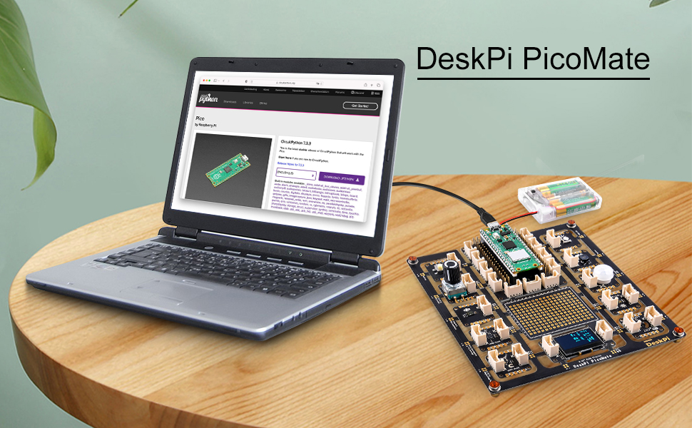 Amazon.co.jp: Raspberry Pi Pico/Pico W用GeeekPi DeskPi PicoMate、DeskPi PicoMate拡張ボード、Raspberry Pi ...