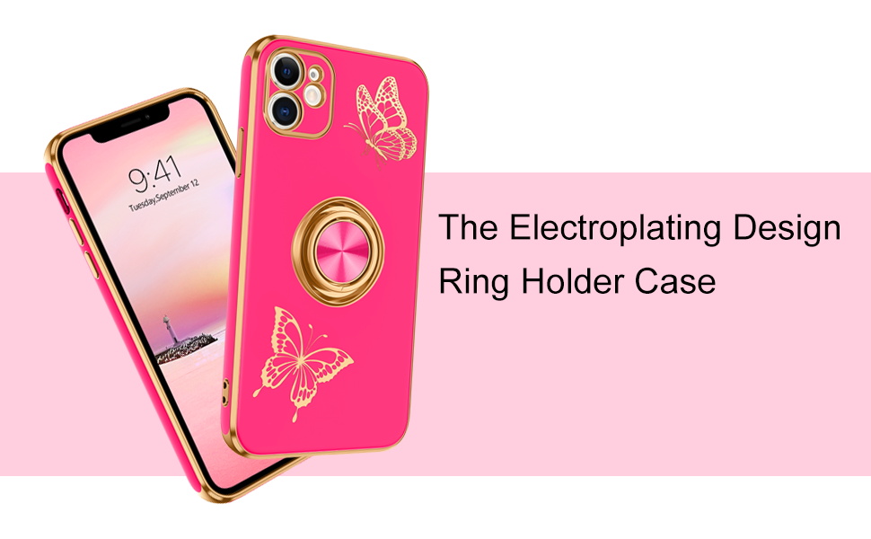 Amazon.com: BENTOBEN for iPhone 13 Case, Phone Case iPhone 13, Slim Fit Cute Butterfly Design ...