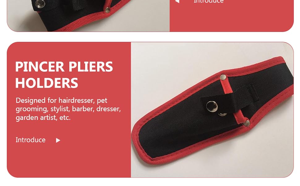 GANAZONO Pruner Plier Pouch Plier Holder for Belt Canvas Gardening Tool Pouch Protective Case ...