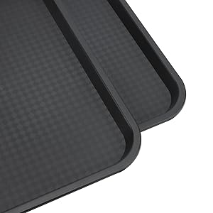 LEXININ 5 PCS Plastic Fast Food Trays, 35 x 27cm Rectangular Food Trays ...
