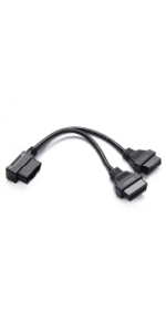 Amazon.com: OBD2 Splitter, bbfly-B31 Full 16pin OBDII Port 1 Male Splitter to 2 Female Extension ...
