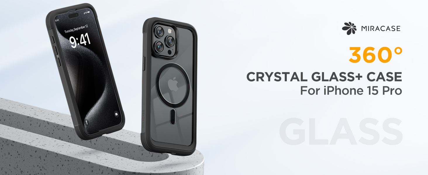 Amazon.com: Miracase Magnetic for iPhone 15 Pro Case [Compatible with MagSafe] Full-Body Bumper ...