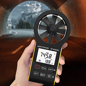 AOPUTTRIVER AP-6000GH Windmeter, luchtdebietmeter, anemometer, touch-knop, anemometer, CFM-meter ...