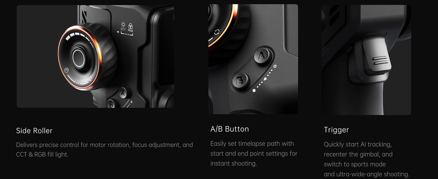 Hohem iSteady M7 Gimbal-Stabilisator für Smartphone, 3-Achsen-Telefon ...