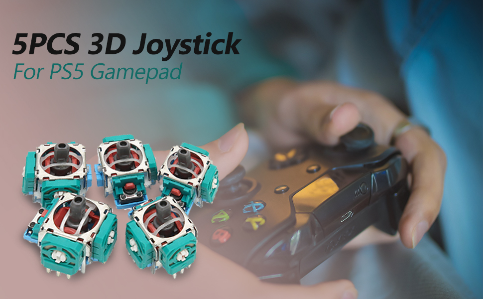 Elprico 5Pcs 3D Joystick für PS5, Professioneller Gamecontroller Ersatz ...