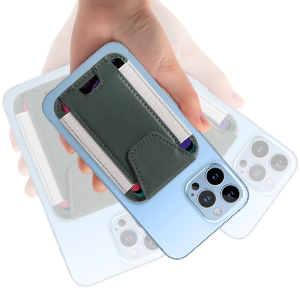 Amazon.com: Miroddi for MagSafe Wallet with Privacy Flap Cover, Leather Magnetic Wallet Card ...