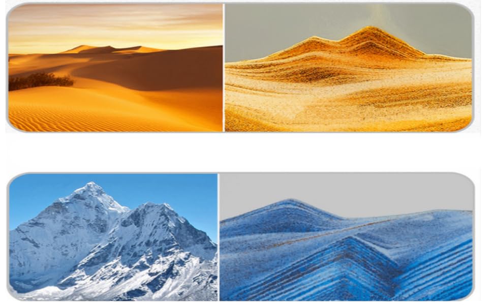 Amazon.com: JPORSHU Moving Sand Art Picture，3D Dynamic Sand Art Liquid ...