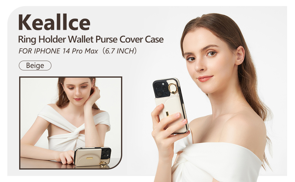 Amazon.com: Keallce Case for iPhone 14 Pro Max 6.7'' 2022, Flip Wallet Case with Card Slots ...