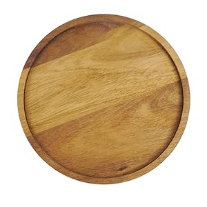 Amazon.com - Vibera Lazy Susan Organizer 10 inch Acacia Wood Lazy Susan Turntable for Cabinet ...