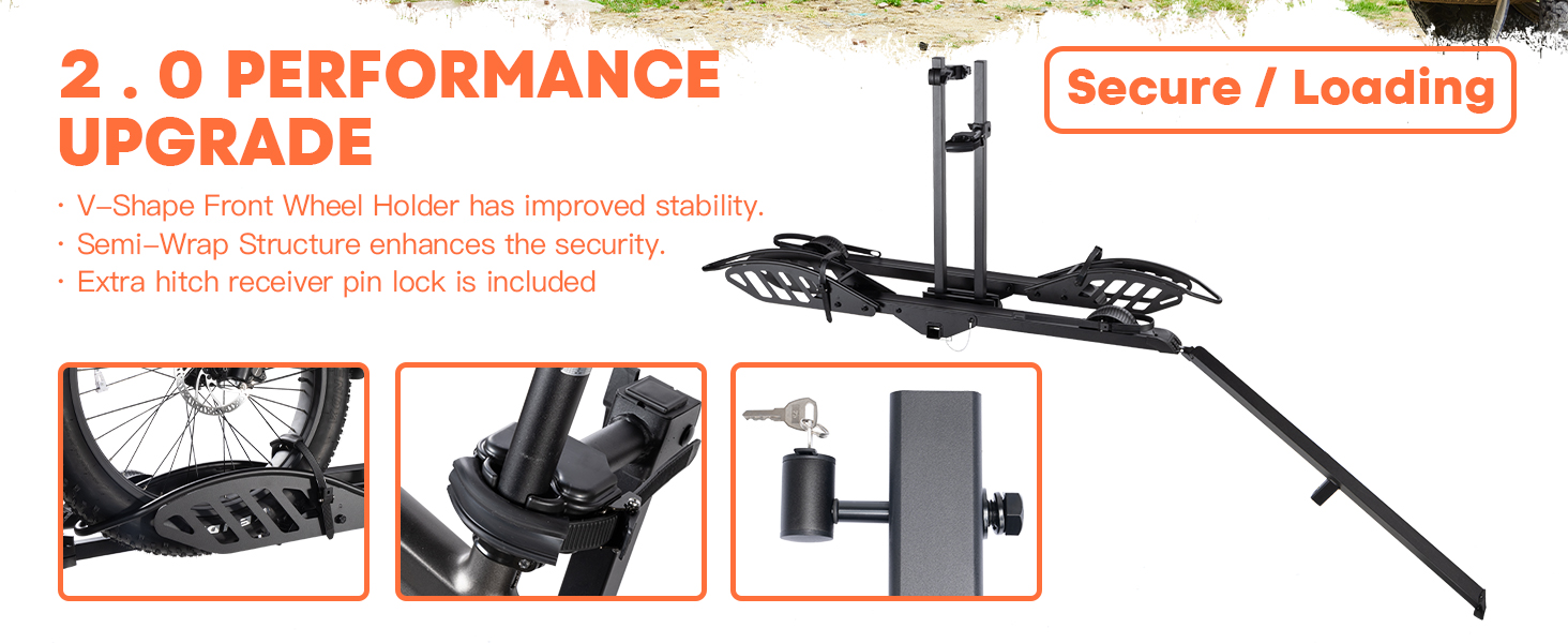 Amazon.com: CRAVOT CyberRack E2 Hitch 2 EBike Rack with Ramp, 200 lbs Capacity Electric Bike ...