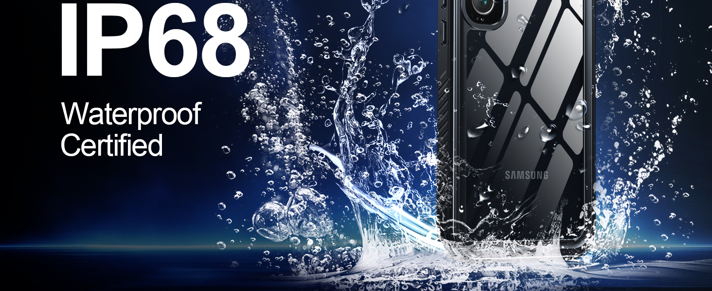 ANTSHARE for Samsung Galaxy A55 5G Case, IP68 Waterproof A55 5G Phone Case with Built-in Screen ...