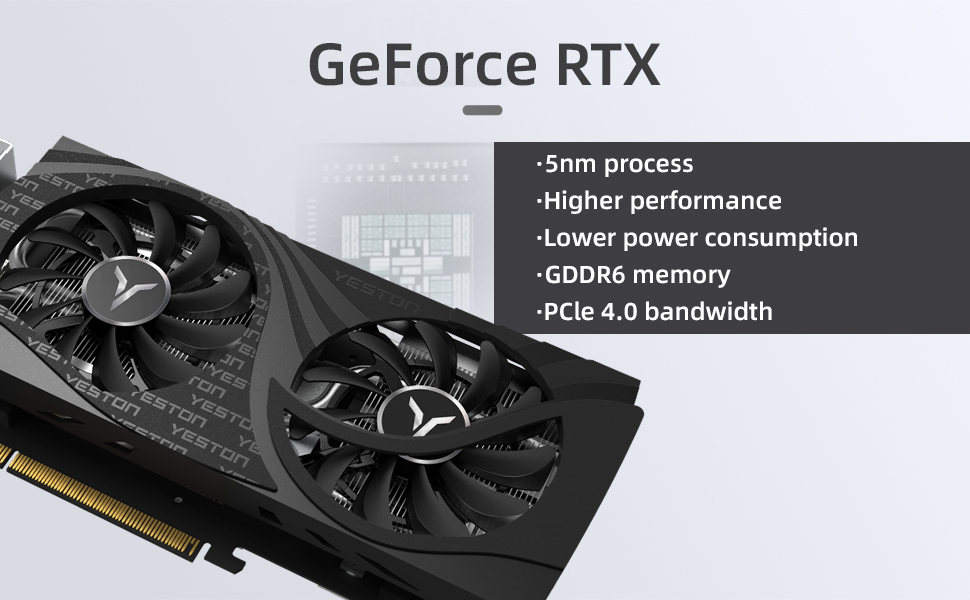 Amazon.com: Yeston Geforce RTX 4060 8G GDDR6 128bit 7nm Desktop Computer PC Video Graphics Card ...