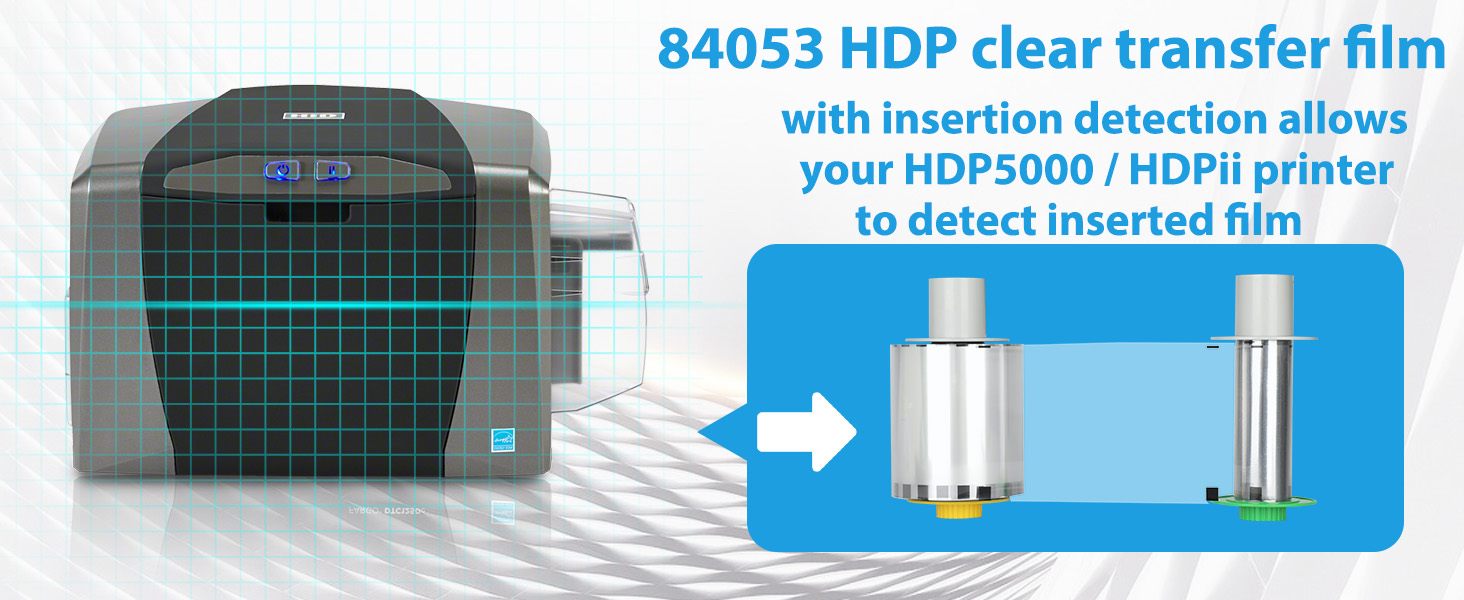 Amazon.com: Vikua 84053 HDP Retransfer Film, 84053 Clear Transfer Film, Replacement for Fargo ...