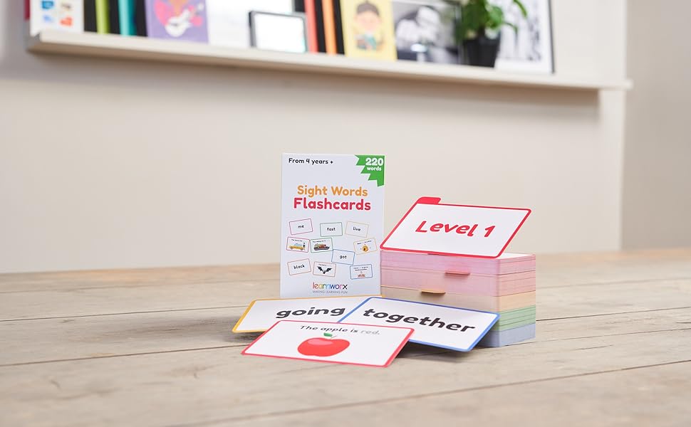 Amazon.com: Sight Words Flash Cards Kindergarten – 220 Cards – Sight ...