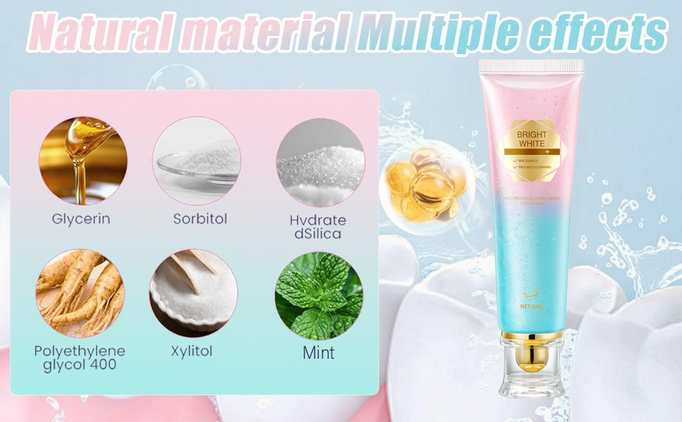 Amazon.com: 2pcs Niacinamide Whitening Toothpaste, Niacinamide Toothpaste Intensive Whitens ...