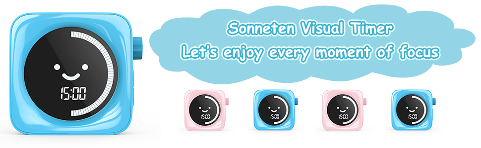 Amazon.com: Sonneten Visual Timer for Kids, 99 Minute Digital Cute Kids ...