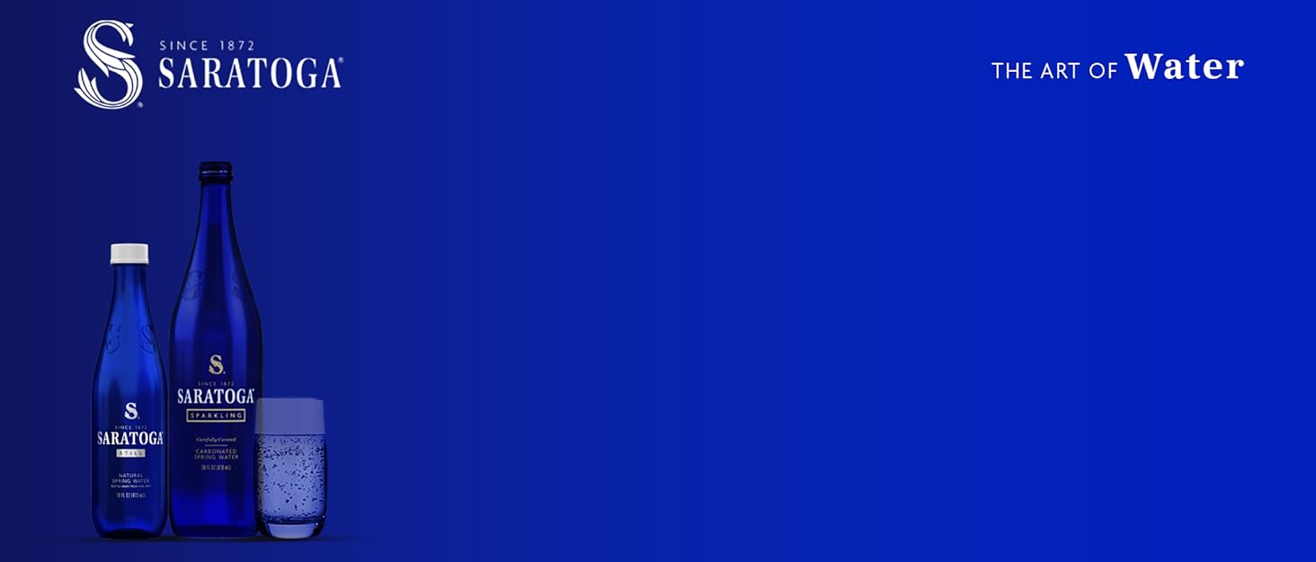 Amazon.com : Saratoga Spring Water Bottles, 12 Pack - Still Bottled Water with Naturally ...