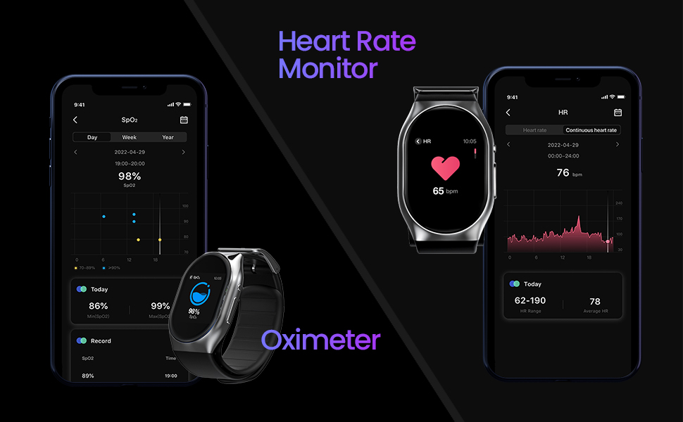 Amazon.com: YHE BP Doctor Pro, Blood Pressure Watch with Patented Cuff, Wrist BP Monitor ...