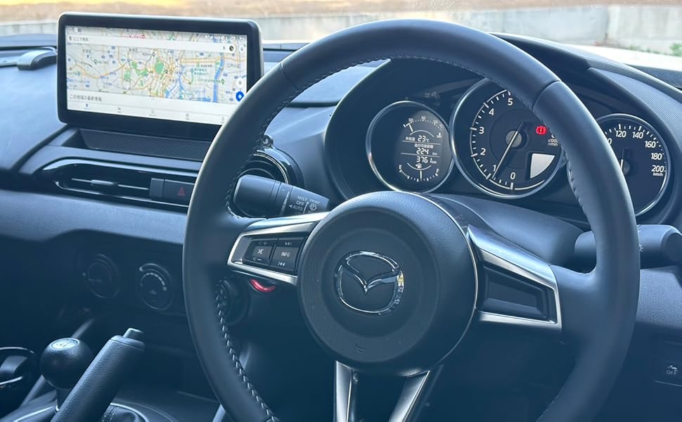 Amazon.co.jp: 【マツダ・ロードスター】 10.25インチディスプレイオーディオ (カーナビ) ND5RC 990S/NR-A/ベースグレード用 取り付け簡単 Bluetooth ...