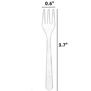 Amazon.com: Covzoe 500 Pieces Plastic Mini Forks, 3.7 Inch Clear Small Dessert Forks, Disposable ...