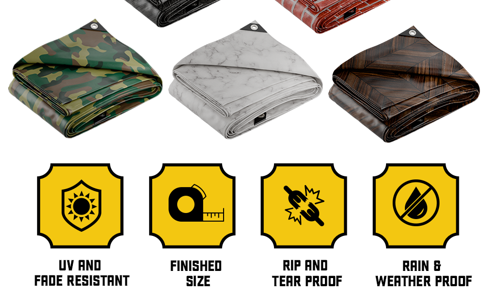 Core Tarps Extreme Heavy Duty 20 Mil Tarp Cover, Waterproof, UV Resistant, Rip and Tear Proof ...