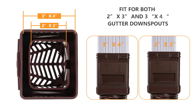 2 PCS Rain Gutter Downspout Extensions Flexible, Thickened Downspout ...