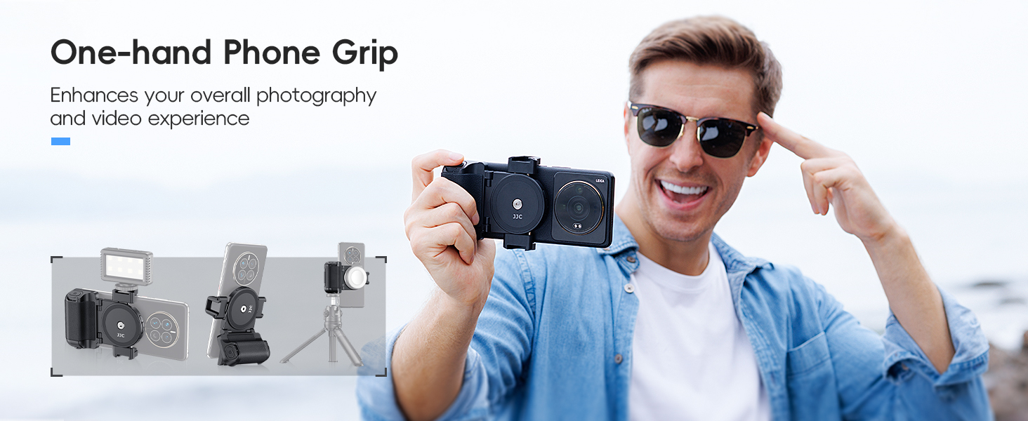 Amazon.com: Phone Camera Grip Smartphone Photography Shooting Clip with Tripod Mount ...