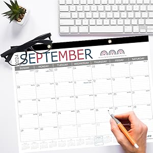 Amazon.com : GuassLee 2025-2026 Desk Calendar - 18 Months 17 x 22 ...