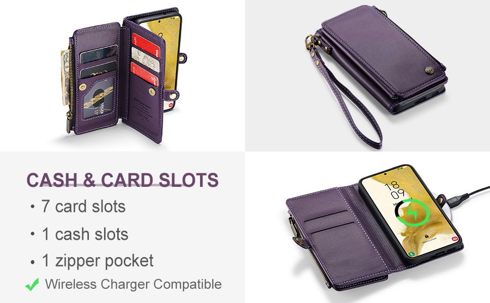 Amazon.com: Defencase for Samsung Galaxy S22 Case, 【RFID Blocking】 for Galaxy S22 Case Wallet ...