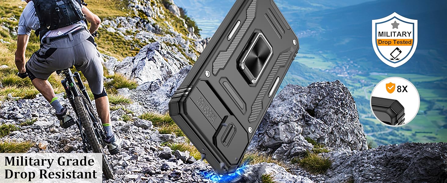 Amazon.com: Gritup for Samsung Galaxy A05 Case with Slide Camera Cover | 2-Pack HD Screen ...