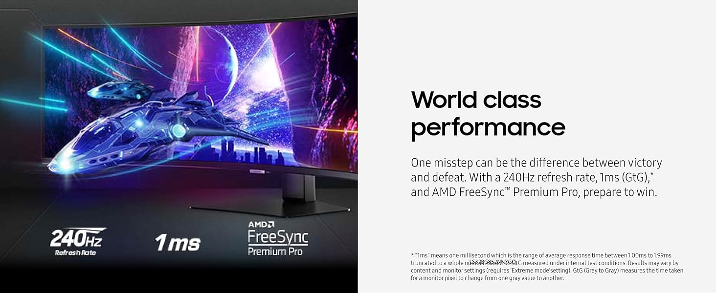 Amazon.com: SAMSUNG 49” Odyssey G9 Series DQHD 1000R Curved Gaming Monitor, 1ms(GtG), VESA ...