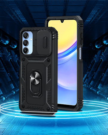 Amazon.com: LeYi for Galaxy A15-5G Phone Case: with 2PCS Tempered Glass Screen Protector ...