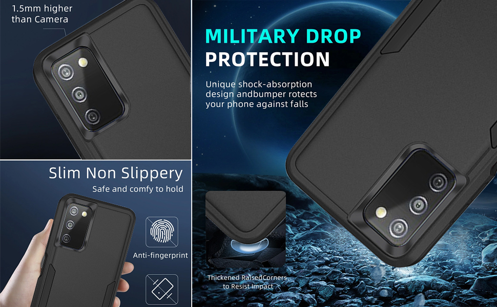 Amazon.com: Yiakeng for Samsung Galaxy A03S Case, Galaxy A03S Phone Case with HD Screen ...