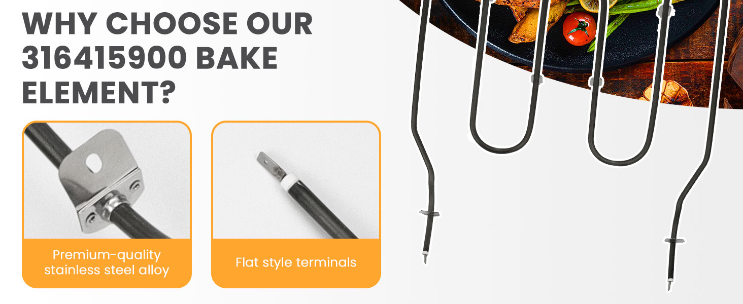 Amazon.com: AMI PARTS 316415900 Bake Element Range/Oven Compatible with Crosl.ey Fri-gidaire ...