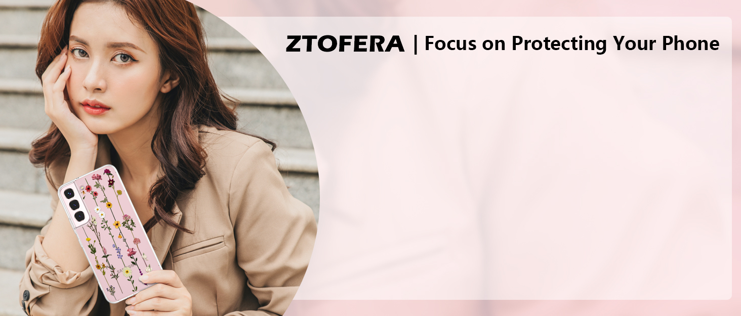 ZTOFERA Compatible with Samsung Galaxy S21 5G (6.2") Case for Girls Women, Flexible Soft ...