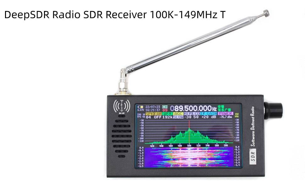 Amazon.com: DeepSDR Radio SDR Receiver 100K-149MHz Touching Screen DSP Digital Demodulation ...
